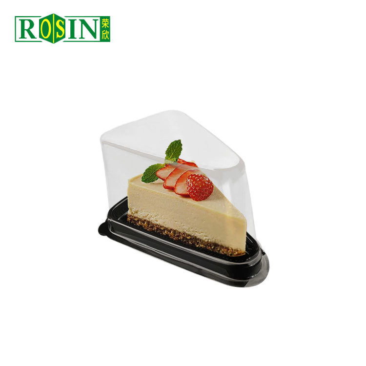 Triangle Transparent Plastic Bakery Packaging Disposable Cheesecake ...